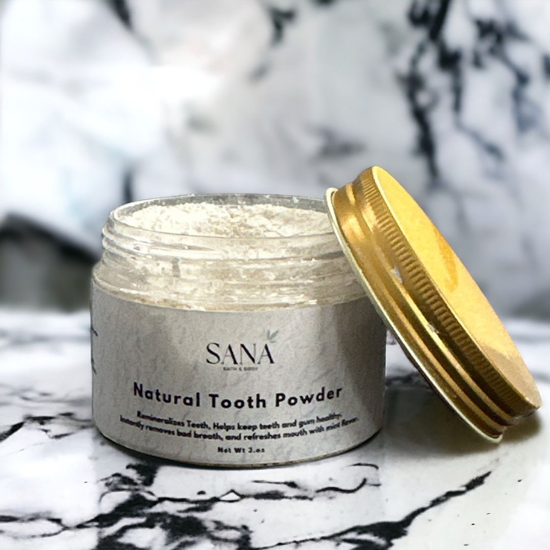 Natural Tooth Powder – Sana Bath & Body